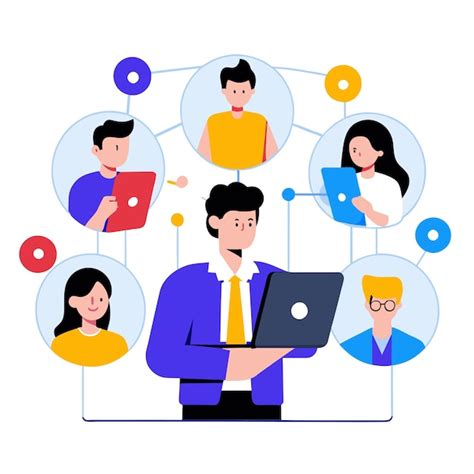 Premium Vector Work Delegation Manager Distribute Work Assignment