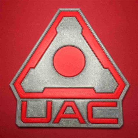 Doom Uac Logo Coaster 3d Printed Numonday