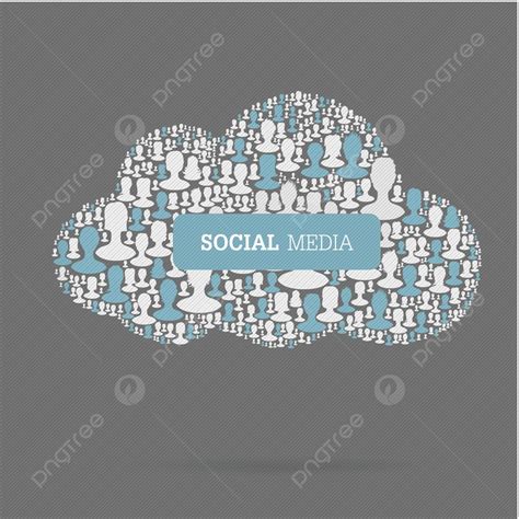 Social Media Concept Cloud Technologyvectoreps10 People Chat Communication Vector People Chat