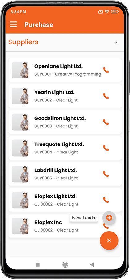 Erp Order Management And Sales And Marketing App React Native Ios Android App Template By Vg Infotec