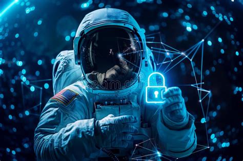 An Astronaut Take Cyber Security And Data Encryption And Internet Crime