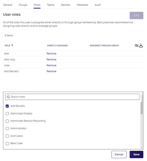 Assigning Roles To A User