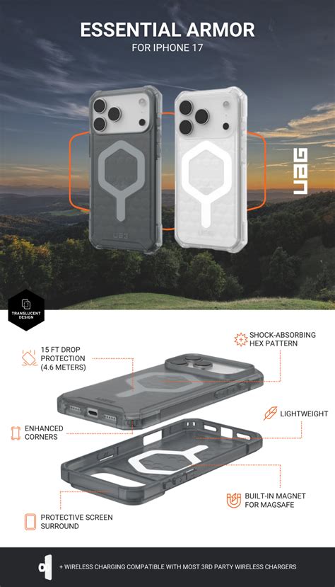 Uag Essential Armor Magsafe Case For Iphone 17 Series Kuat Gadget