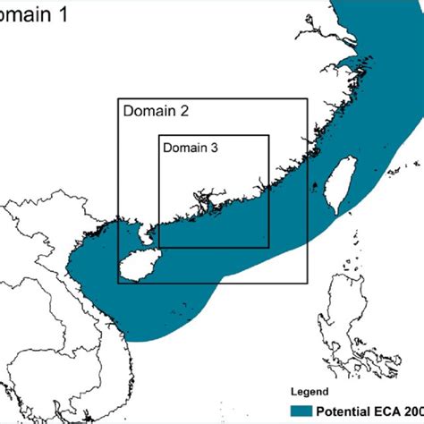 Study Region Domain 1 With Two Additional Nested Domains Domain 2 Download Scientific