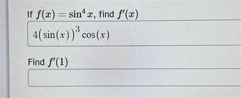 Solved If F X Sin X Find Sin X Cos X Find F Chegg Com