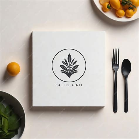 Premium Photo A Stylish Minimalistic Logo Creating Online Menu Websites