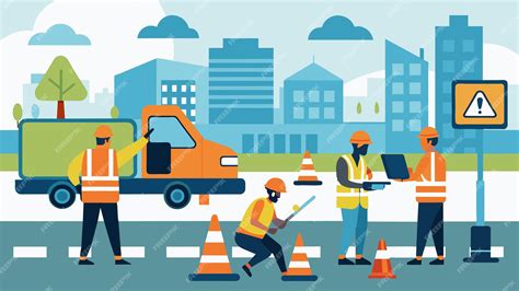 Un Equipo De Mantenimiento De Calles Que Utiliza Datos De Tráfico En