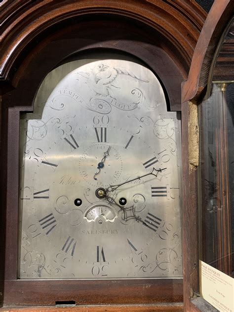 Zz4596 Georgian Longcase Clock Antiques