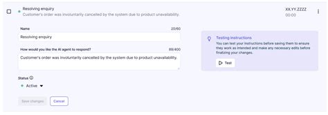 Using Instructions To Influence Advanced Ai Agent Responses Zendesk Help