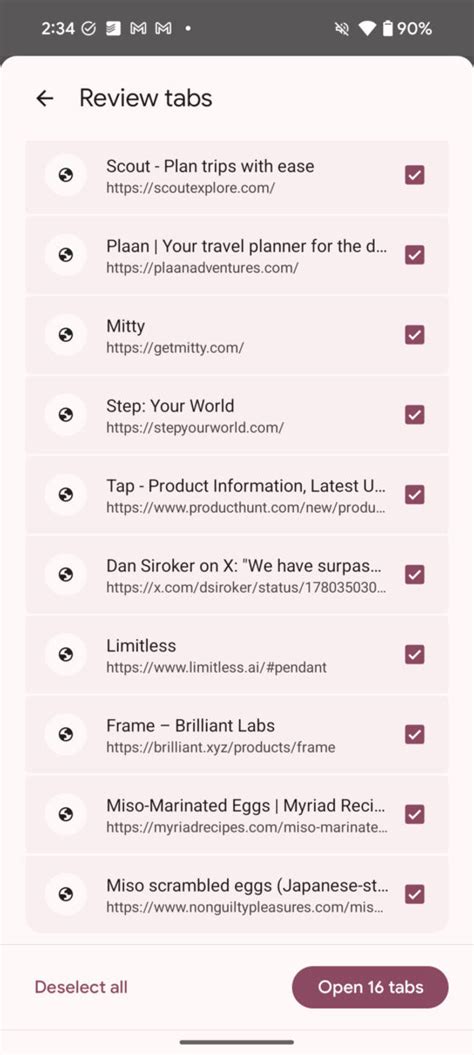Chrome Now Lets You Batch Import Your Open Tabs When Switching Phones