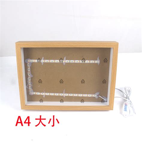 灯光画中空相框立体发光画框灯光diy小夜灯素描木艺实木 阿里巴巴