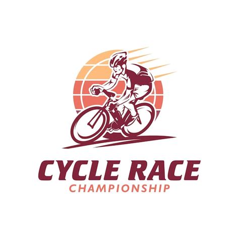 Premium Vector Cycle Race Vector Logo Design Template