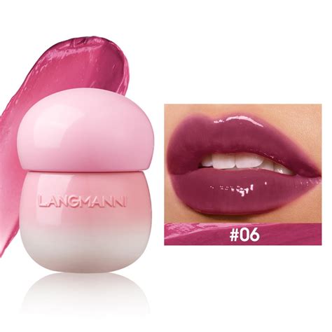 Cosmug Purple Mushroom Lip Glaze Moisturizing Lip Gloss Lip Glaze
