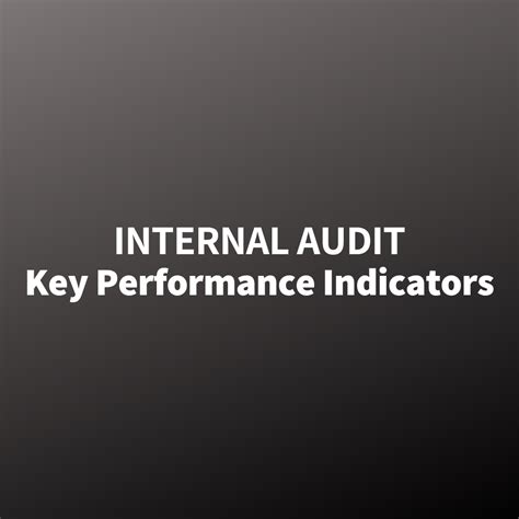 Internal Audit Key Performance Indicators Modelorganization