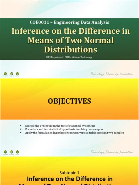 Mtpdf9 Statistical Inference Of Two Samples Pdf Statistics Standard Deviation