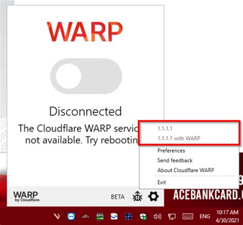 Cloudflare Warp Windows