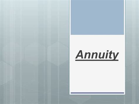 Lesson 7 Simple Annuity Pptx