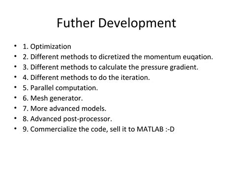 2d Cfd Code Based On Matlab As Good As Fluent Ppt
