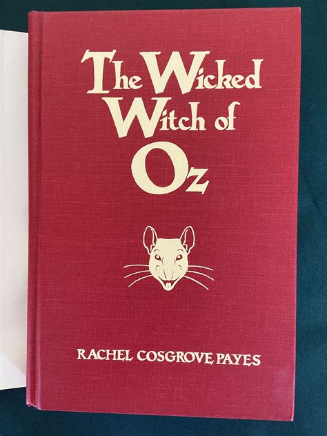 Sold Wicked Witch Of Oz Rachel Cosgrove Payes 1st Edition Book