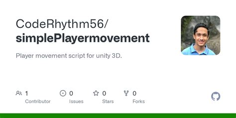 GitHub CodeRhythm56 SimplePlayermovement Player Movement Script For