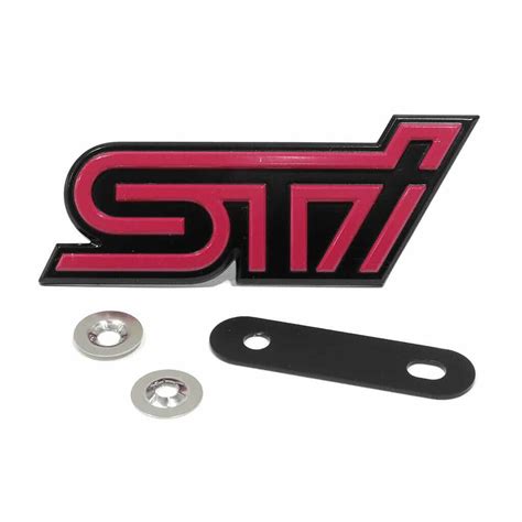 Oem 2005 Subaru Impreza Wrx Sti Pink Front Grille Emblem Badge New