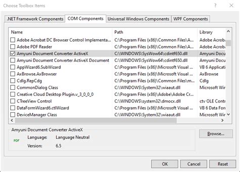 ActiveX Interface