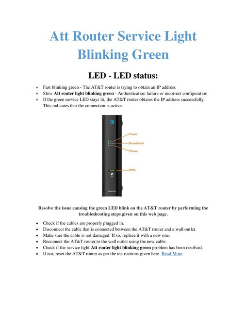 PPT Att Router Light Blinking Green Gateway Process Turning On PowerPoint Presentation ID
