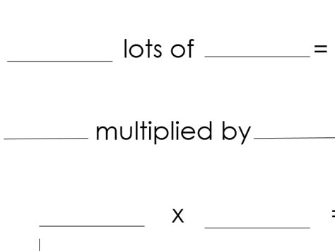 Maths Stem Sentence Multiplication Teaching Resources