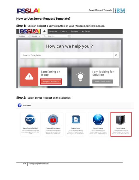 How To Use Server Request Template Server Request Template How To Use