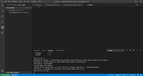 Getting Started With Hugo With Vscode Wsl Notes On Everything