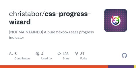 Github Christaborcss Progress Wizard Not Maintained A Pure