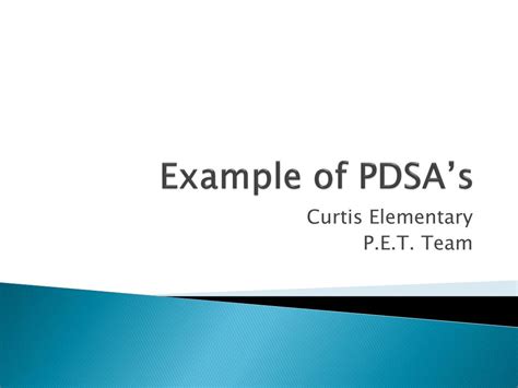 PPT Example Of PDSAs PowerPoint Presentation Free Download ID