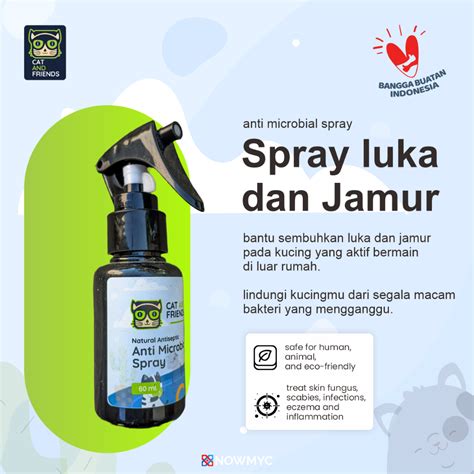 Jual Spray Luka Dan Jamur Kucing Caf Spray Anti Microbial Spray