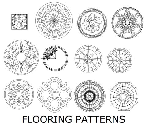 Flooring Pattern Tiles Autocad File