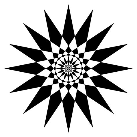 Recursive Star Polygons Mathr