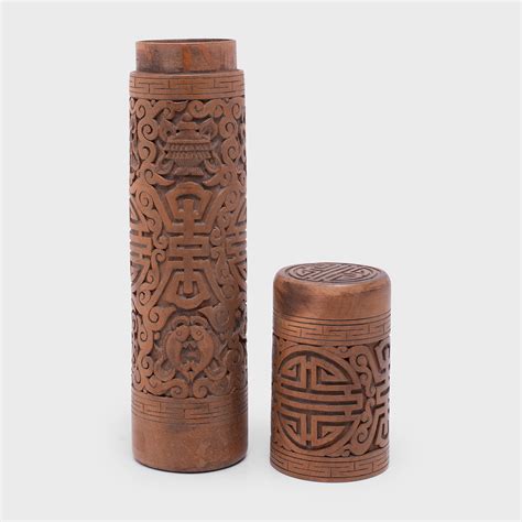 Pair Of Longevity Relief Scroll Cases Browse Or Buy At Pagoda Red