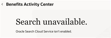 Trying To Access New Benefits Activity Centre Getting Error — Cloud Customer Connect