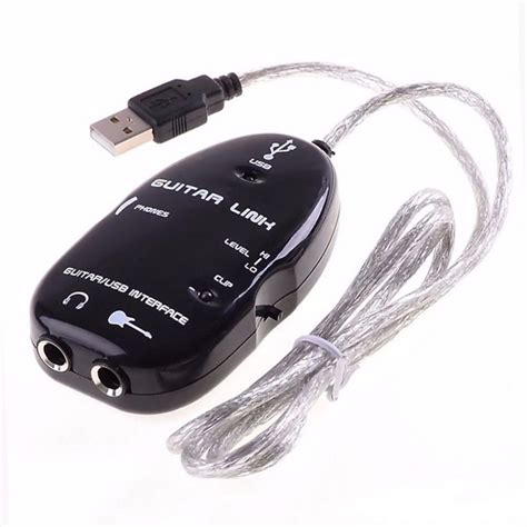 Guitar Cable Audio Usb Link Interface Adapter For Mac Pc