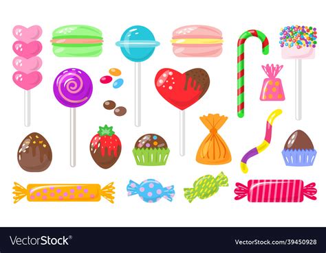 Candy Macaroon Sweets Assorted Bonbon Colorful Set