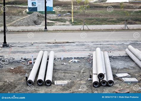 Pipeline Construction Is A Major Construction Project Editorial Stock