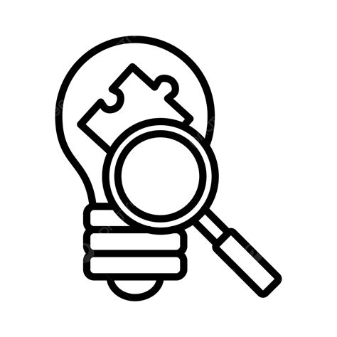 Icono De Línea De Investigación Científica Vector Png Dibujos
