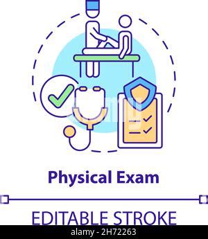 A Physical Exam Vector Logo Icon Design Stock Vector Image And Art Alamy
