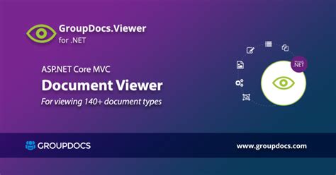 Document Viewer In Aspnet Core Mvc For 140 File Formats Groupdocs