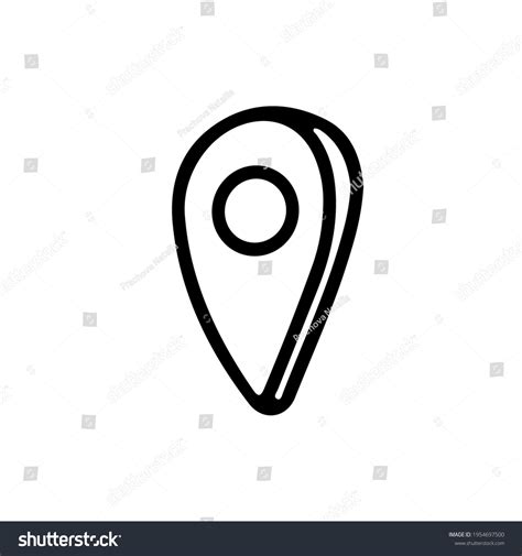 Hand Drawn Map Indication Doodle Style Stock Vector Royalty Free