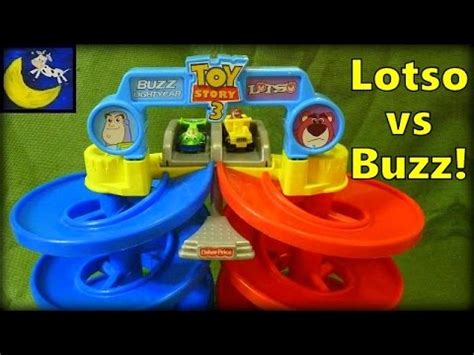 Disneys Toy Story 3 Big Spiral Speedway Race Track Playset Buzz Vs Lotso Youtube