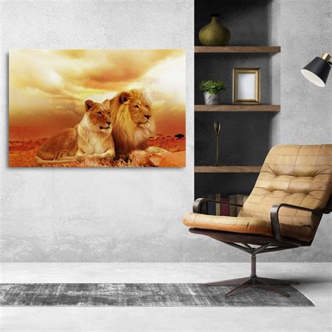 African Lion Wall Art Musaartgallery™