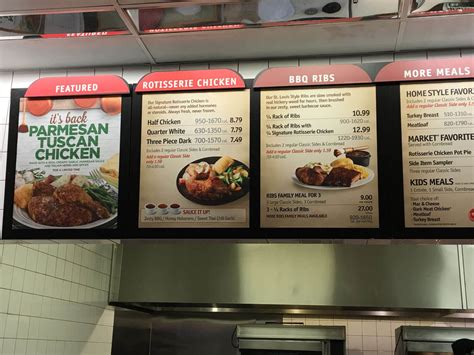 Boston Market Menu Prices