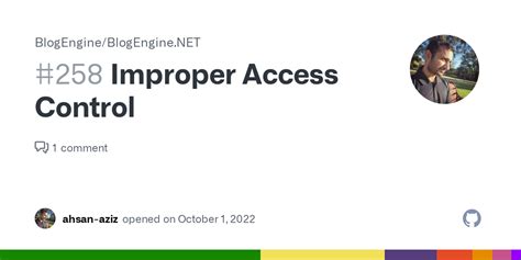 Improper Access Control · Issue 258 · Blogengineblogenginenet · Github