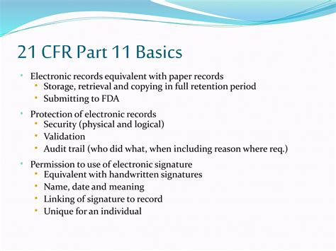 21 Cfr Part 11 Basic PPTX
