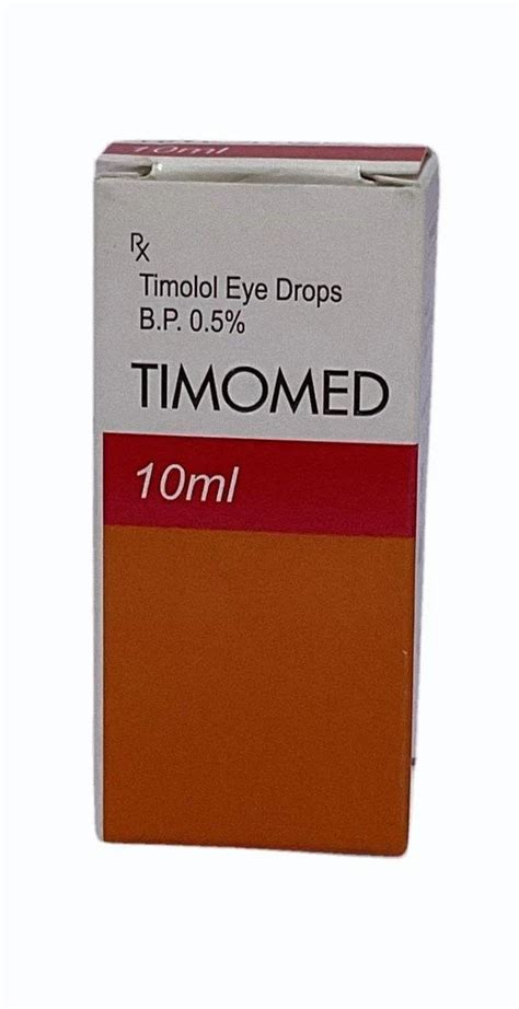 Timomed Timolol Eye Drop Packaging Type Box 10 Ml At Best Price In Mumbai